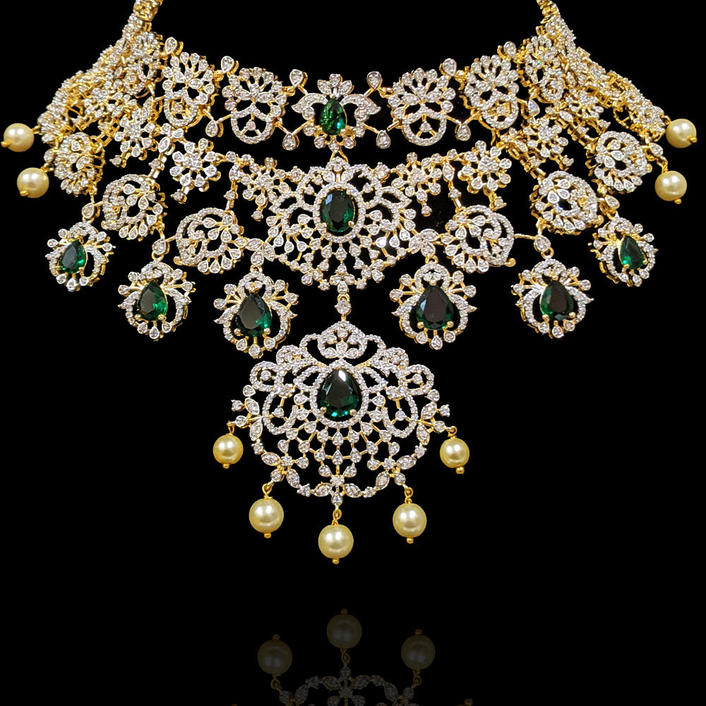 Antique Gold Polish Rich Polki Bridal Choker Necklace Design – Sneha Rateria Store