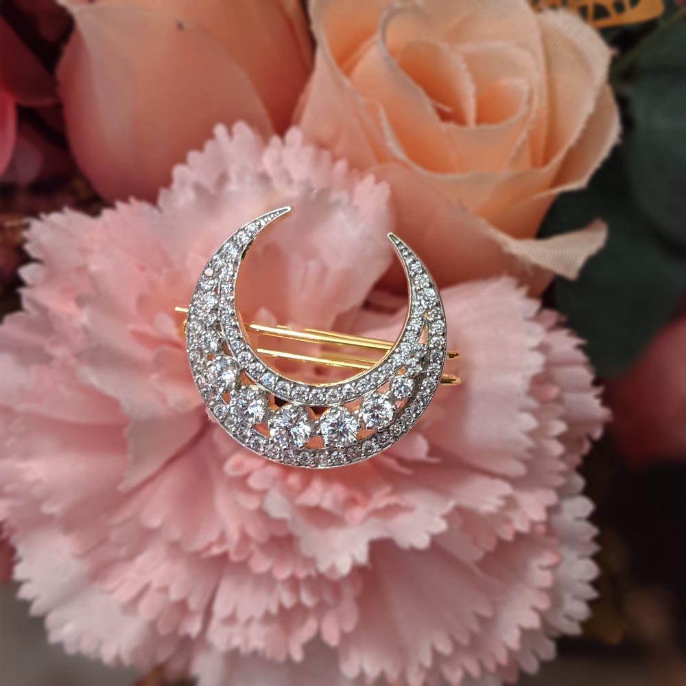 Elegant Chandra Hair Jada Billa with CZ Stones – Sneha Rateria Store