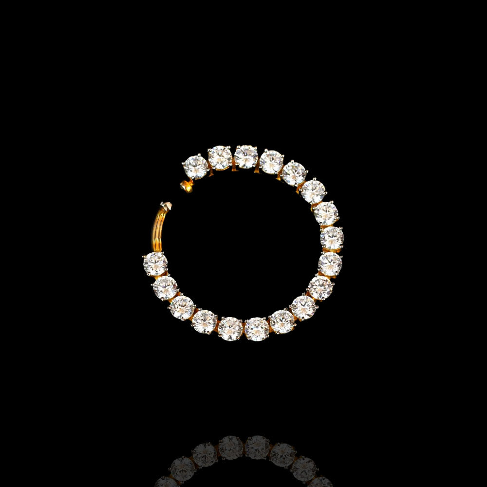 Diamond Look Bridal Nath Nose Ring Design for Non Pierced Nose – Sneha ...