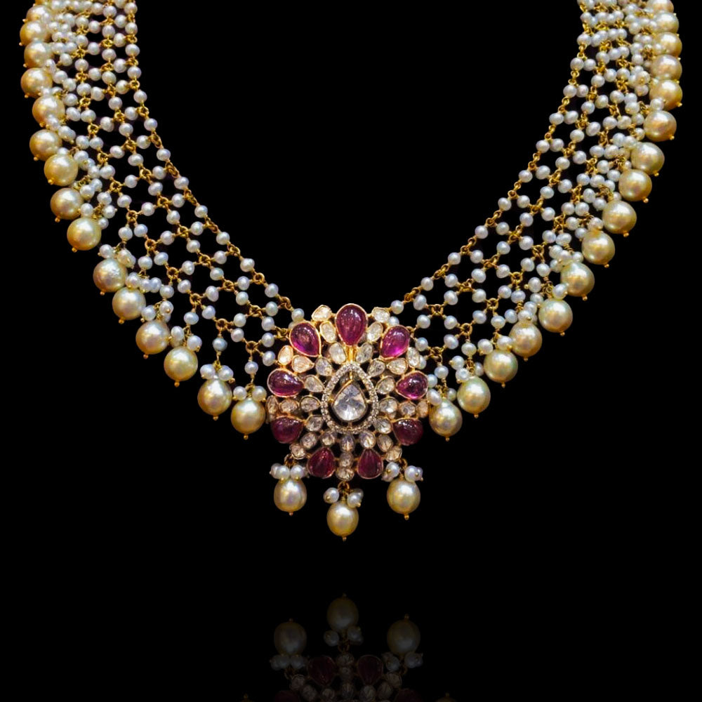 Pearl Necklace Design Ideas Gold Tone Jewellery Collection Featuring