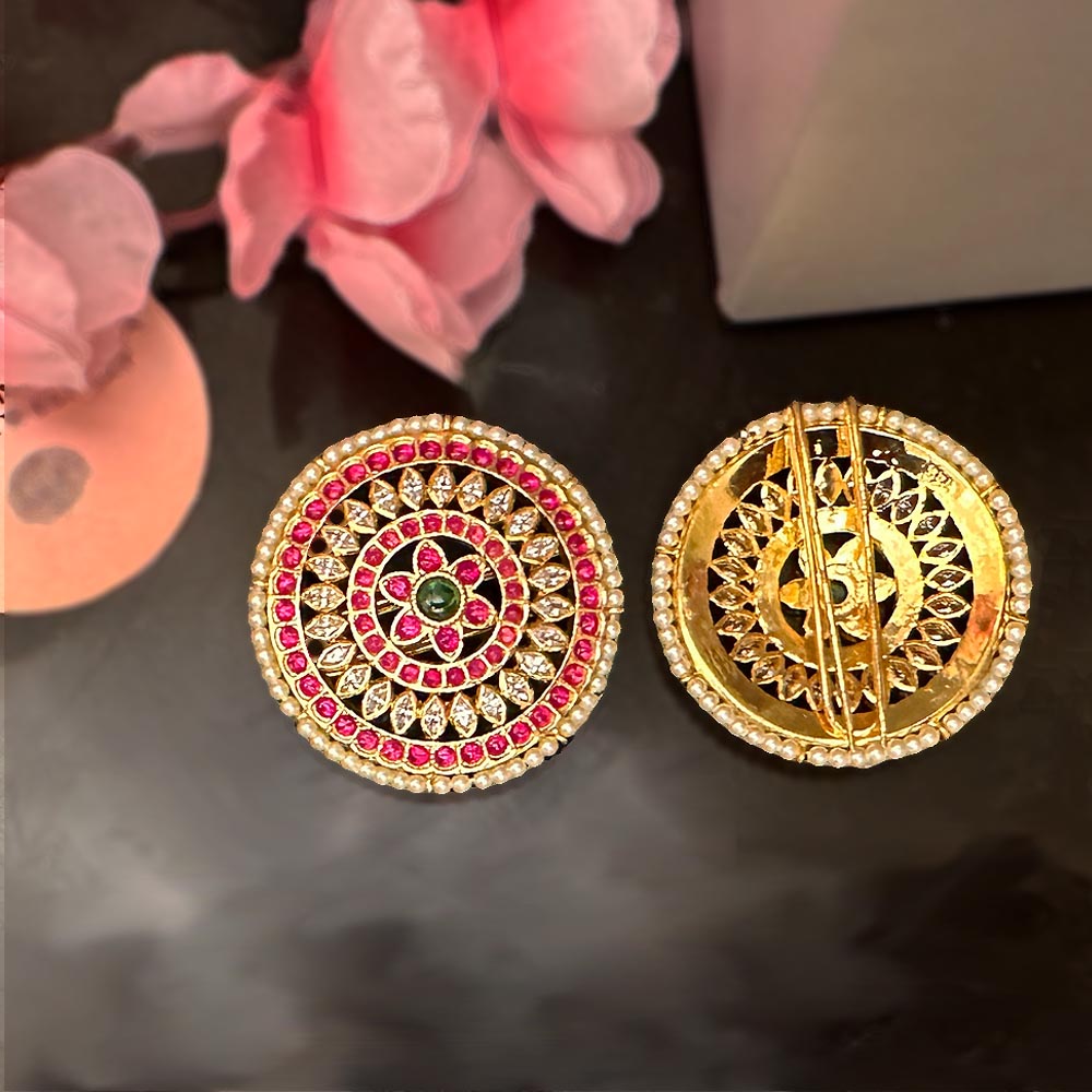 Exquisite Kemp Chakra Jada Billa | CZ Stone with Pearl – Sneha Rateria ...