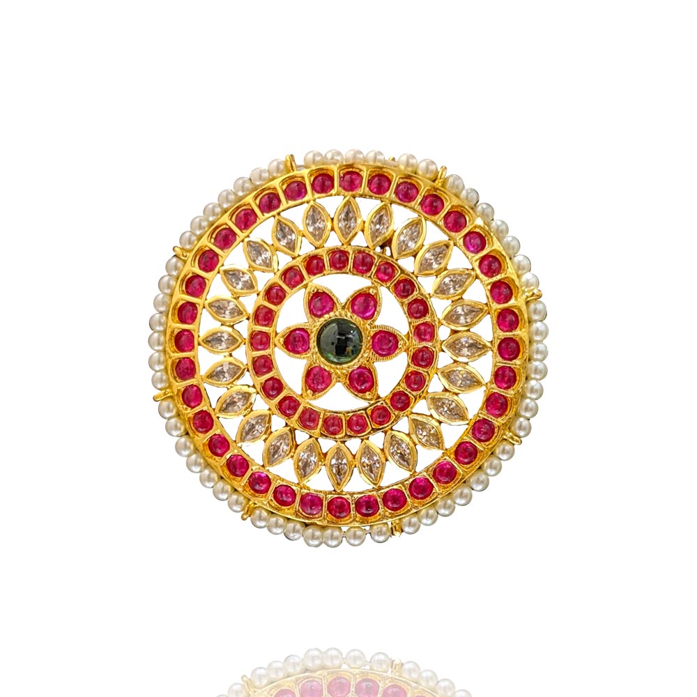 Ready to Ship - Kemp Chakra Single South Indian Jada Billa – Sneha ...