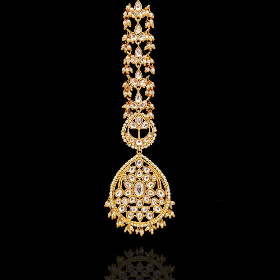 Buy Bridal Maang Tikka Online | Beautiful Papidi Billa with 18K Gold ...