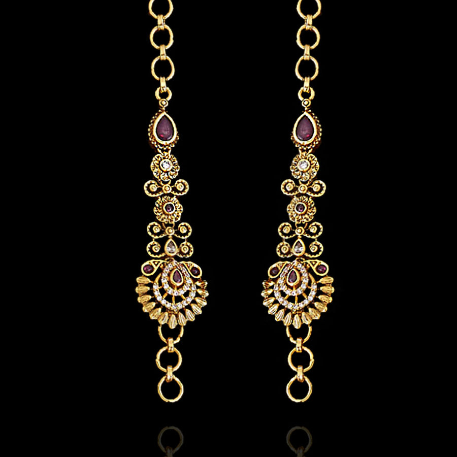 Traditional South Indian Matilu Designs in 18K Gold Polish – Sneha ...