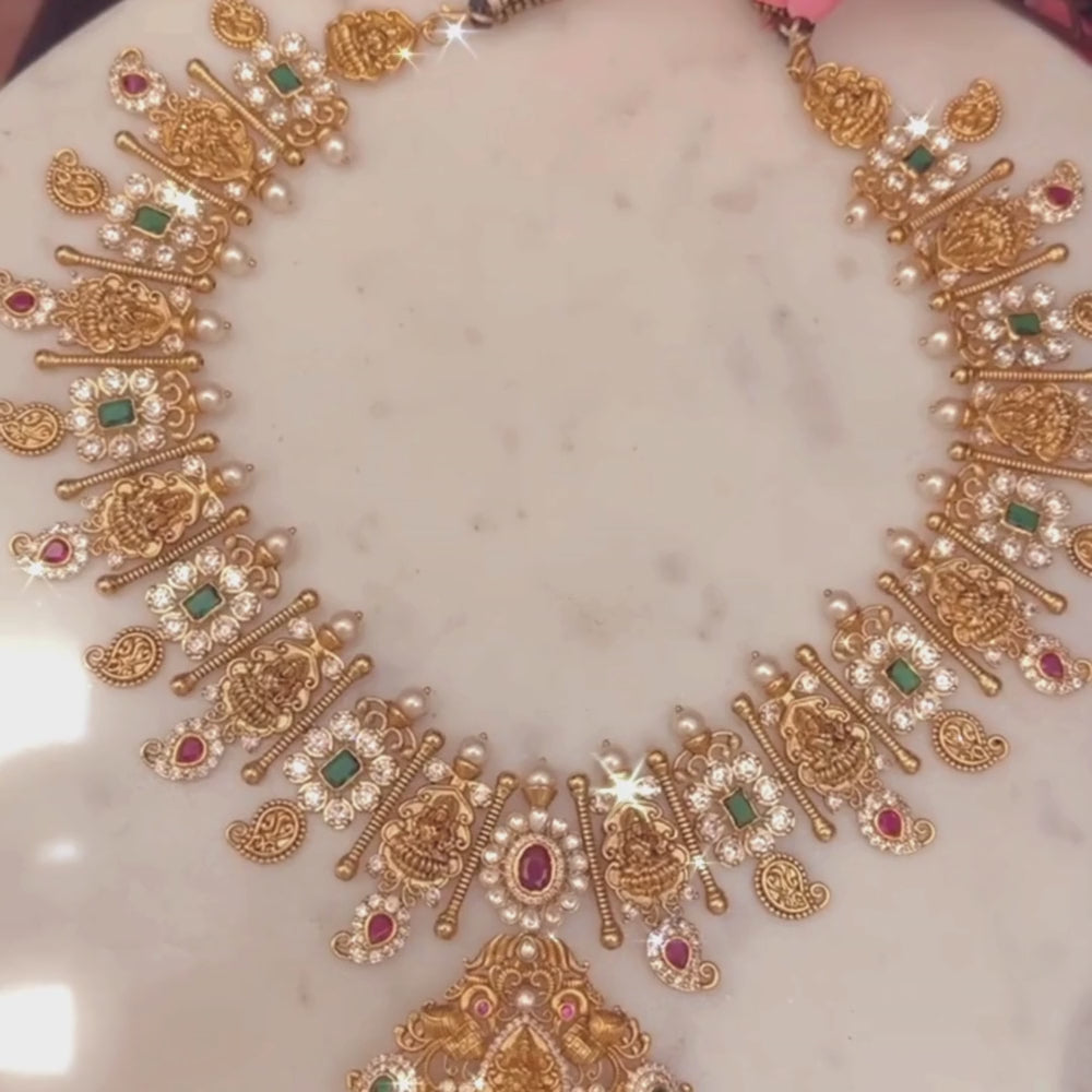 Sacred Divinity Adorned of South Indian Temple Necklaces – Sneha ...