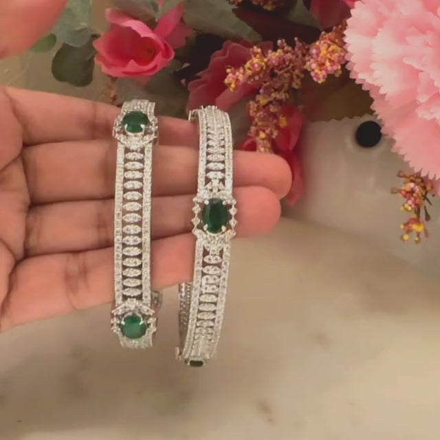 Irresistible Diamond Look Bangle | 18K Gold Polish – Sneha Rateria Store