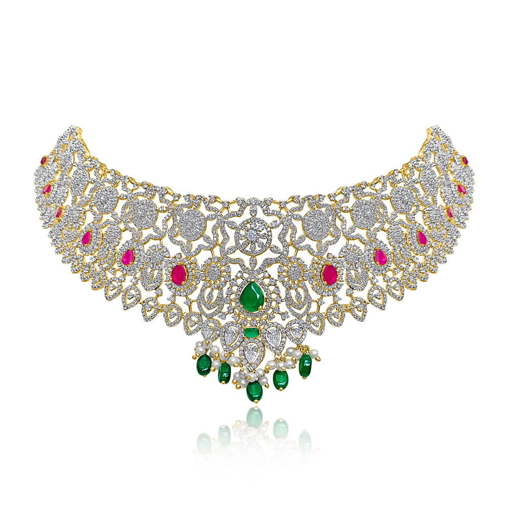 Intricate Beauty - Bridal Choker Set – Sneha Rateria Store