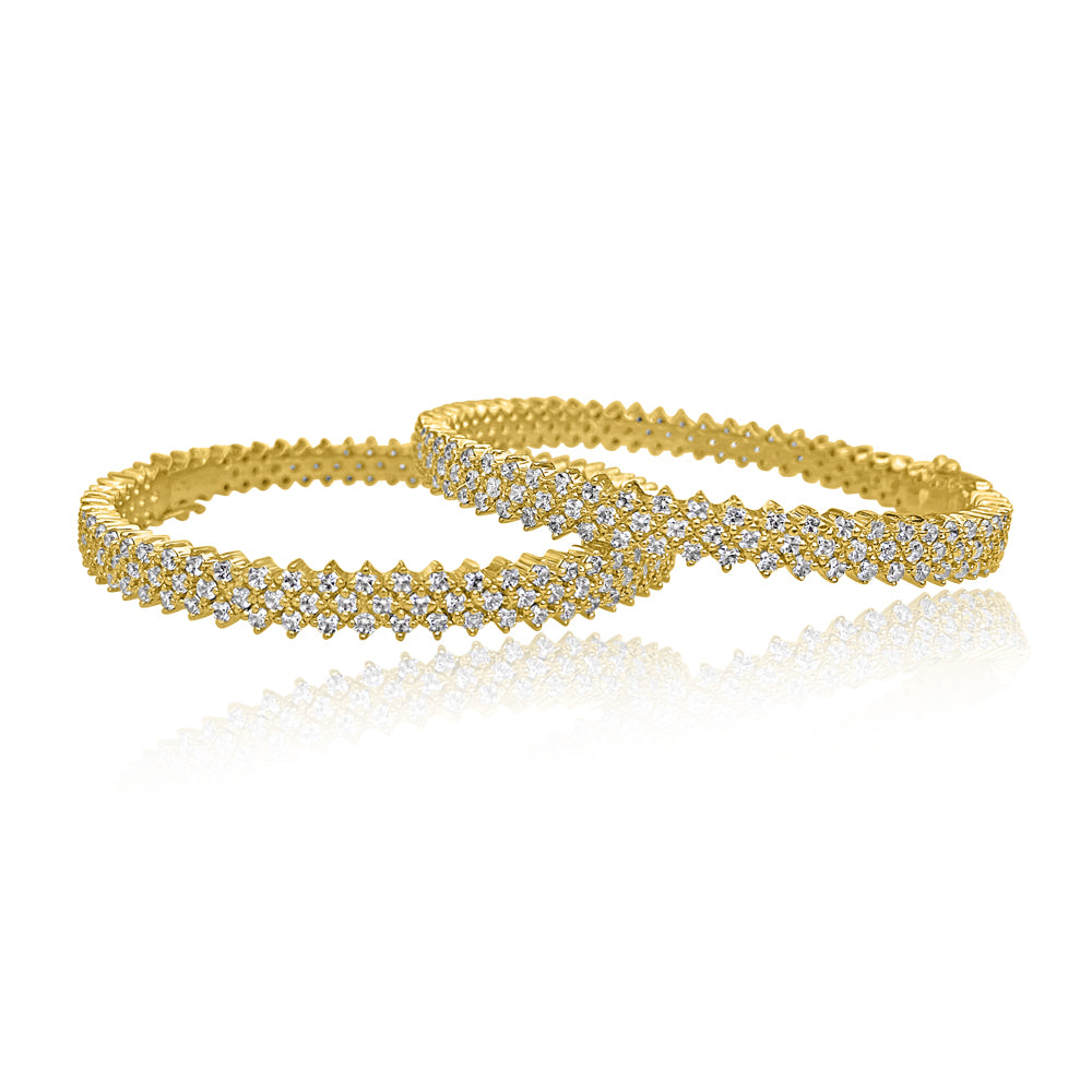 2 line Bangle – Sneha Rateria Store