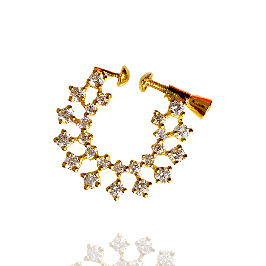 Latest Small Nose Nath Gold Design Online – Sneha Rateria Store