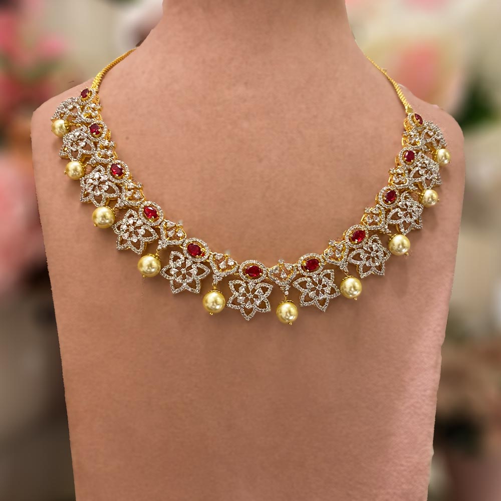 Stunning Latest Short Haram Design in Gold | 92.5 Silver – Sneha ...