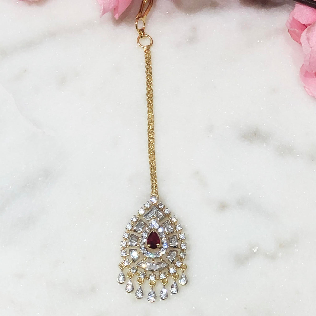 Get gold tikka design custom made to your specific requirement. – Sneha ...
